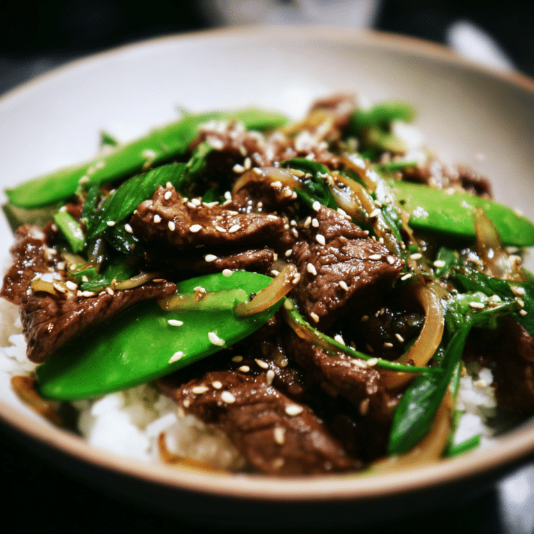 Beef and Snow Pea Stir Fry